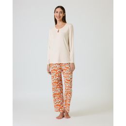 Helena Vera Pyjama mit Animal-Druck