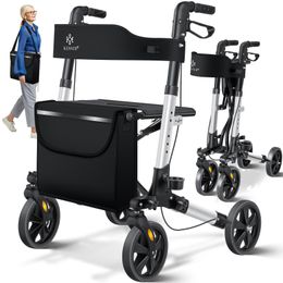 Kesser Rollator Gehwagen Gehhilfe klappbar Alu-Rollator Leicht Laufhilfe