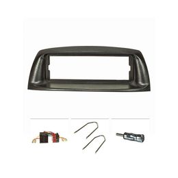 tomzz Audio Radioblende Set passt für Fiat Punto 188 Bj.1999-2005 schwarz mit Radi Autoradio