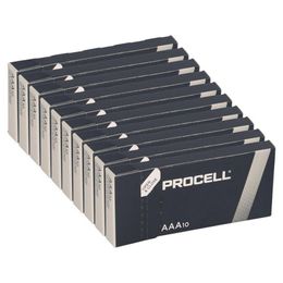 Duracell 100x Procell AAA MN2400 Micro Batterie Batterie