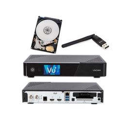 Vu+ Vu+ Uno 4K Se DVB-S2 Linux FBC Twin Tuner 1TB Festplatte + Wlan-Stick SAT-Receiver