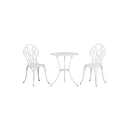 Outsunny Sitzgruppe Gartenmöbel-Set mit Blumen Design