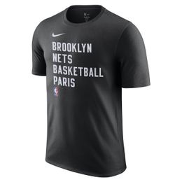 Brooklyn Nets Essential Nike Dri-FIT-NBA-T-Shirt für Herren - Schwarz