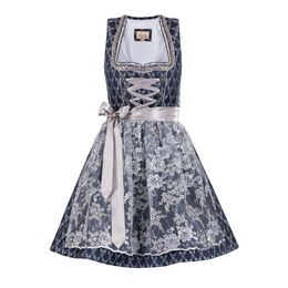 Trachten24.de Dirndl Mini Dirndl Sophia marine (2-tlg) Rockteil 50cm