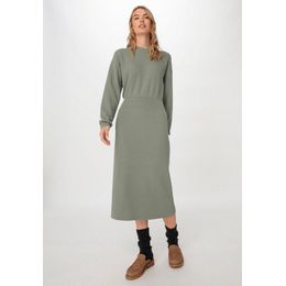 hessnatur Strickkleid Midi Relaxed aus reiner Bio-Baumwolle (1-tlg)