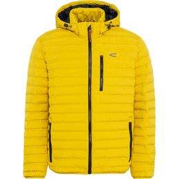 Camel Active Steppjacke, Stehkragen, Kapuze, für Herren, gelb, 56