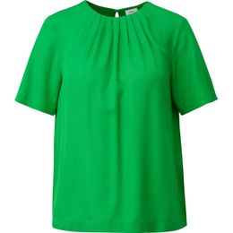 s.Oliver BLACK LABEL Shirtbluse, Kurzarm, Bügelfalten, für Damen, grün, 40