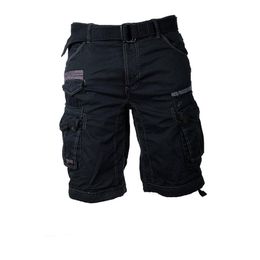 Geographical Norway Shorts Herren Cargo Shorts kurze Hose Short Bermuda Knielang Gürtel Sommer