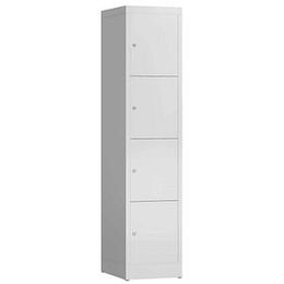 Classix Schließfachschrank lichtgrau X-523410, 4 Schließfächer 41,5 x 50,0 x 180,0 cm