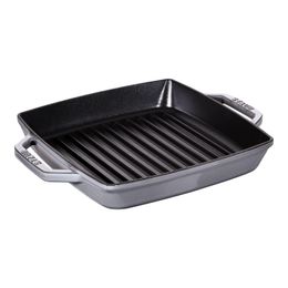 Staub Grill Pans Grillpfanne 23 cm, Gusseisen, Graphit-Grau