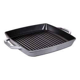 Staub Grill Pans Grillpfanne 33 cm, Gusseisen, Graphit-Grau