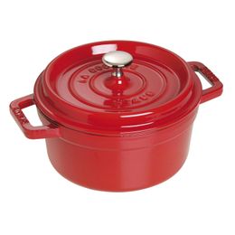 Staub La Cocotte 20 cm, rund, Kirsch-Rot, Gusseisen