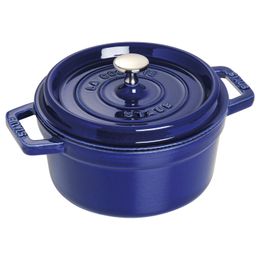 Staub La Cocotte 20 cm, rund, Dunkelblau, Gusseisen