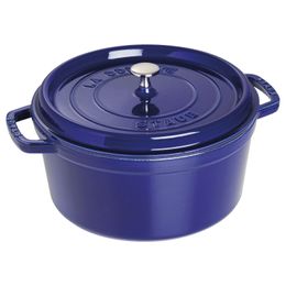 Staub La Cocotte 28 cm, rund, Dunkelblau, Gusseisen