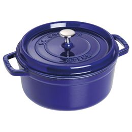 Staub La Cocotte 26 cm, rund, Dunkelblau, Gusseisen