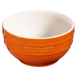 Staub Ceramique Schüssel 14 cm, Keramik, Orange