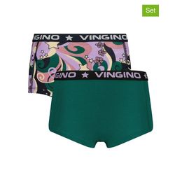 Vingino 2er-Set: Boxershorts in Grün - 146/152