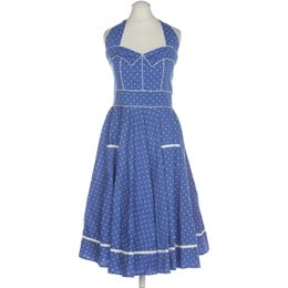 Hell Bunny Damen Kleid, blau, Gr. 36
