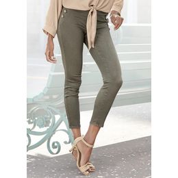 Vivance Jeggings beige Gr. 34 für Damen. Figurbetont. Nachhaltig.