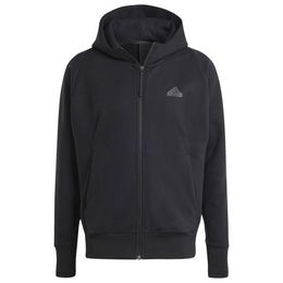 Adidas - M Z.N.E. Winterized Full Zip - Hoodie Gr S schwarz/grau