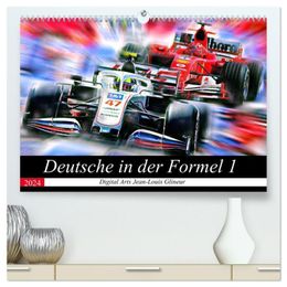 Calvendo Deutsche in der Formel 1 (hochwertiger Premium Wandkalender 2024 DIN A2 quer), Kunstdruck in Hochglanz
