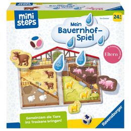 RAVENSBURGER VERLAG Ravensburger ministeps 4173 Unser Bauernhof-Spiel, Erstes Spiel rund um Tiere, Farben und Formen - Spielzeug ab 2 Jahre