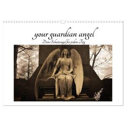 your guardian angel - Dein Schutzengel für jeden Tag (Wandkalender 2024 DIN A3 quer), Calvendo Monatskalender