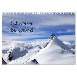 Schweizer Berggipfel (Wandkalender 2024 DIN A3 quer), Calvendo Monatskalender