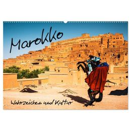 Marokko - Wahrzeichen und Kultur (Wandkalender 2024 DIN A2 quer), Calvendo Monatskalender