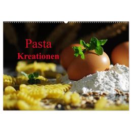 Pasta Kreationen (Wandkalender 2024 DIN A2 quer), Calvendo Monatskalender