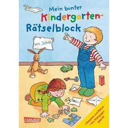 Mein bunter Kindergarten-Rätselblock - Hanna Sörensen, Laura Leintz, Kartoniert (TB)