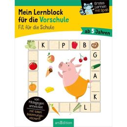 Ars Edition Mein Lernblock für die Vorschule - Fit für die Schule - Hannah Lang, Kartoniert (TB)