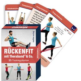 Trainingskarten Rückenfit mit Theraband® & Co. - Ronald Thomschke, Kartoniert (TB)