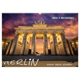 Berlin kann auch schön (Wandkalender 2024 DIN A2 quer), Calvendo Monatskalender