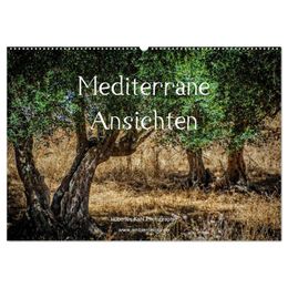 Mediterrane Ansichten 2024 (Wandkalender 2024 DIN A2 quer), Calvendo Monatskalender