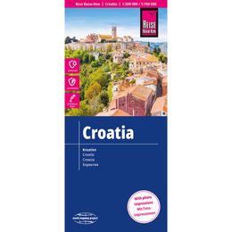 Reise Know-How Landkarte Kroatien / Croatia (1:300.000 / 700.000), Karte (im Sinne von Landkarte)