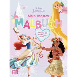 Nelson Disney Prinzessin: Mein liebstes Malbuch, Kartoniert (TB)