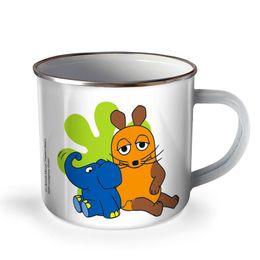 Trötsch Trötsch Die Maus Emaille Becher Tasse Maus und Elefant