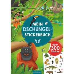 Ars Edition Mein Dschungel-Stickerbuch, Kartoniert (TB)