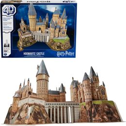 Spin Master 3D-Puzzle 4D Build - Harry Potter - Hogwarts Schloss, 209 Puzzleteile, bunt