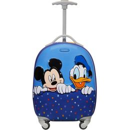 Samsonite Kinderkoffer Disney Ultimate 2.0, 46 cm, Mickey & Donald, 4 Rollen, Kinderreisekoffer Handgepäck Reisekoffer Trolley, blau