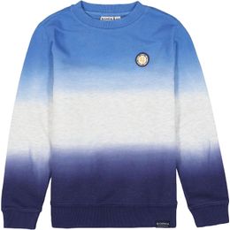 Garcia Sweatshirt, Batik, Logo-Patch, für Kinder, blau, 92/98