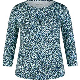 Rabe Pullover, Minimal-Print, 3/4-Arm, für Damen, blau, 48