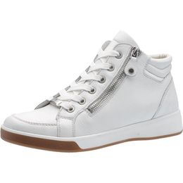 Ara® High-Top-Sneaker, Leder, Reißverschluss, für Damen, weiß, 37.5