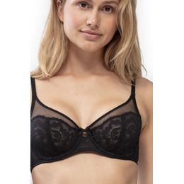 Mey Bügel-BH, Blumen-Strickerei, für Damen, schwarz, 75D