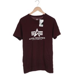 Alpha Industries Herren T-Shirt, bordeaux