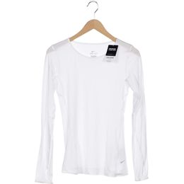 Nike Damen Langarmshirt, weiß, Gr. 38