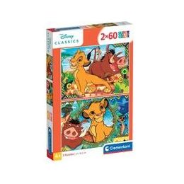 Clementoni Kinderpuzzle Supercolor - Disney Der König der Löwen 2x 60 Teile Teile: 120 (2x 60) Altersangabe: ab 4 Jahren