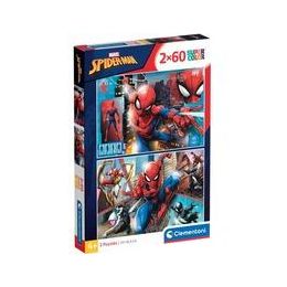 Clementoni Kinderpuzzle Supercolor - Spiderman 2x 60 Teile Teile: 120 (2x 60) Altersangabe: ab 4 Jahren