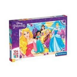 Clementoni Supercolor Maxi - Disney Princess, Puzzle 104 Teile